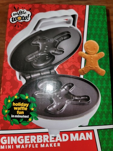 Waffle Wow Gingerbread Man Mini Waffle Maker | eBay