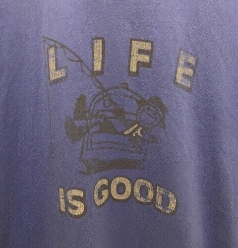 Life is Good Men's Classic Fit Fishing Boat Crewneck Short Sleeve T ...