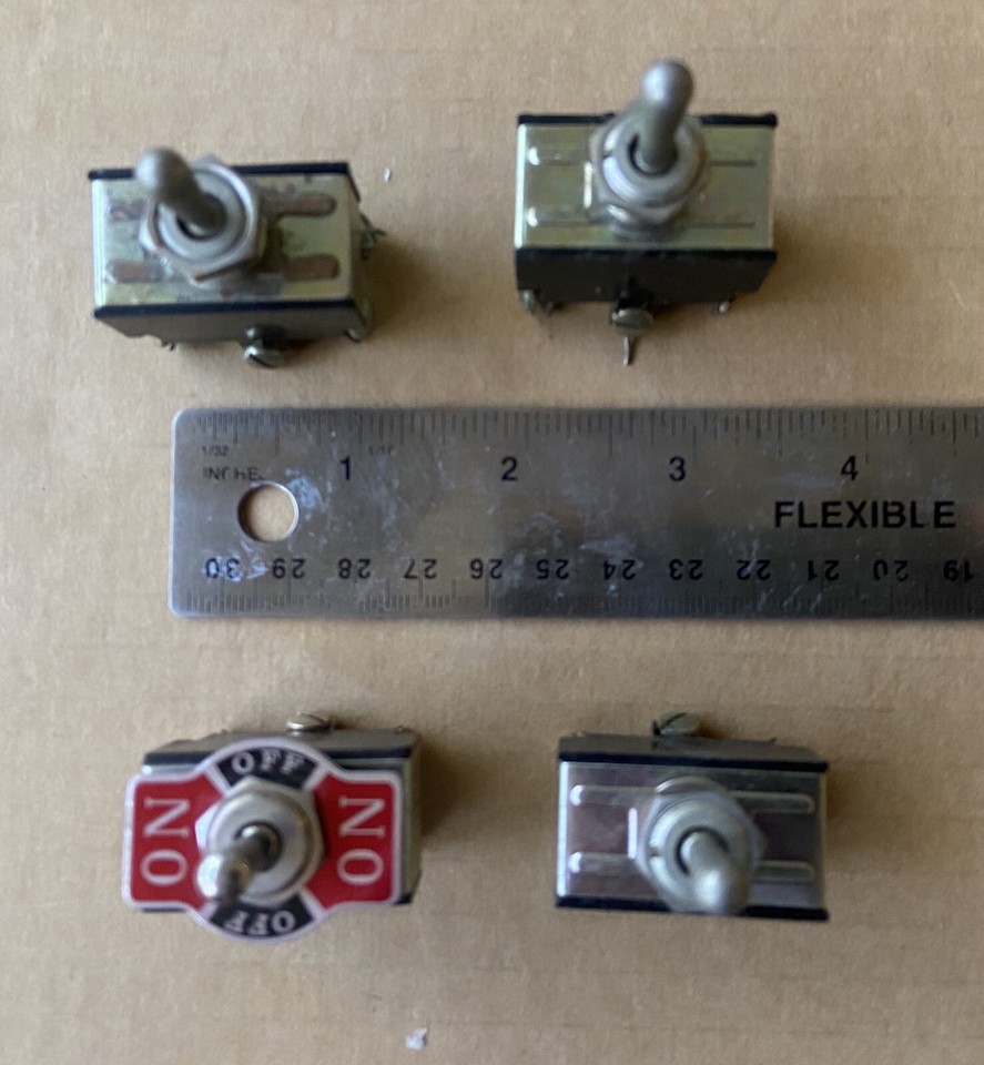 Four Vintage Toggle Switches ON-OFF-ON 125V 6Amp Japan | eBay