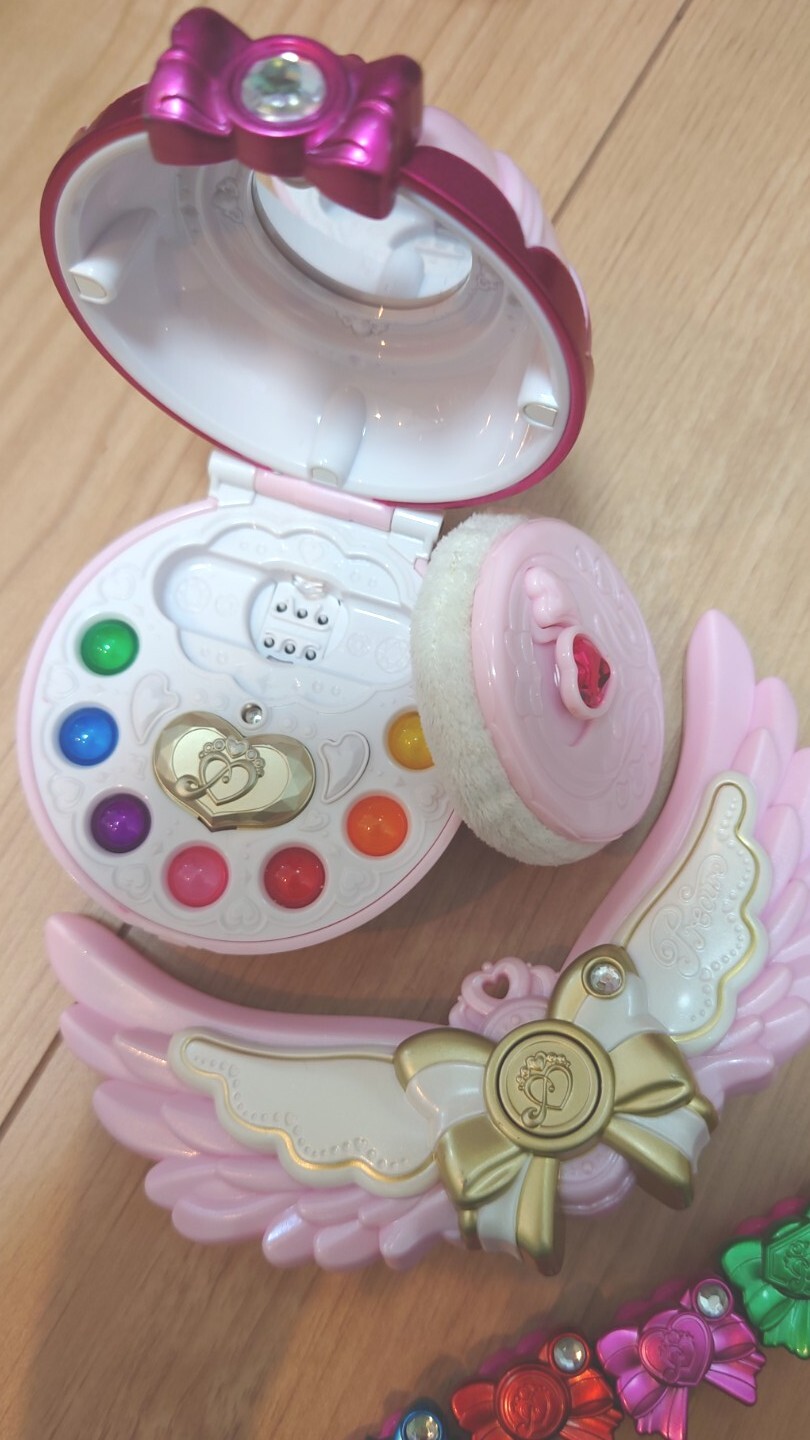 Glitter force Smile Precure Toy Pact Compact Charm Decor Ultra sound ...