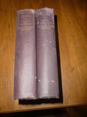Poetical Works of Pope and Collins Vol I & II 1882 HC | eBay