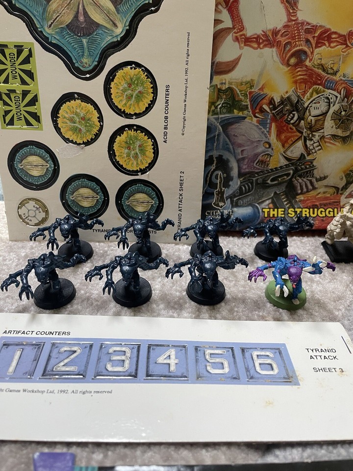 Rare Vintage TYRANID ATTACK Warhammer 40K Set From 1993 90% Complete | eBay