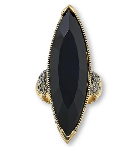 New $130 HEIDI DAUS Fabulous Feng Shui Elongated Swarovski Crystal Ring 10 Black | eBay