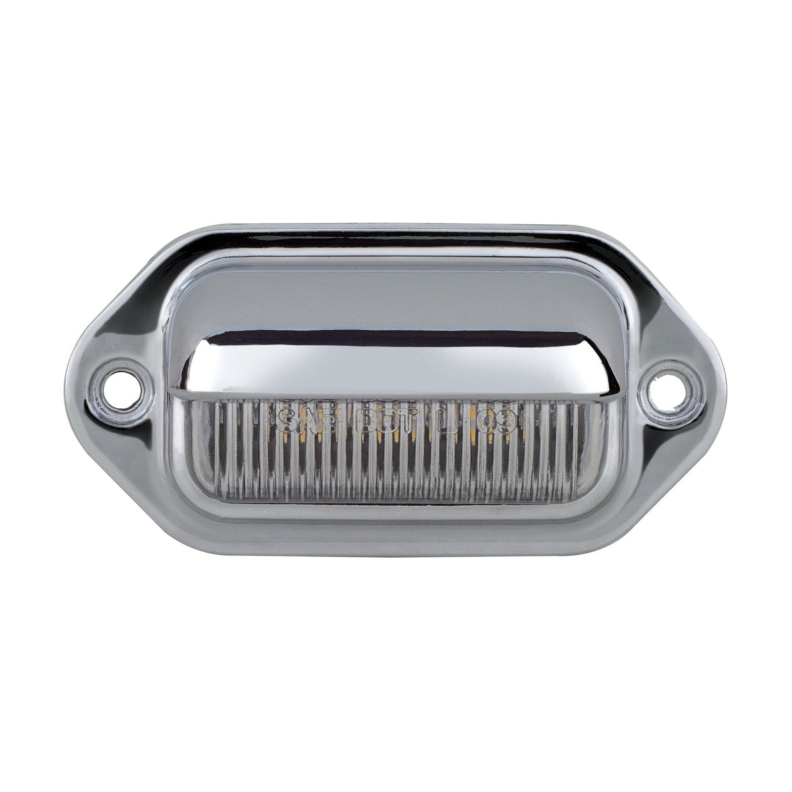 LED License Plate Light Chrome Trailer Tag Lamp RV Steps DOT Semi Truck ...