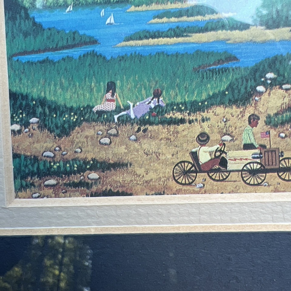 Charles Wysocki Marble & Kites Traditional Americana Patriotic Framed ...