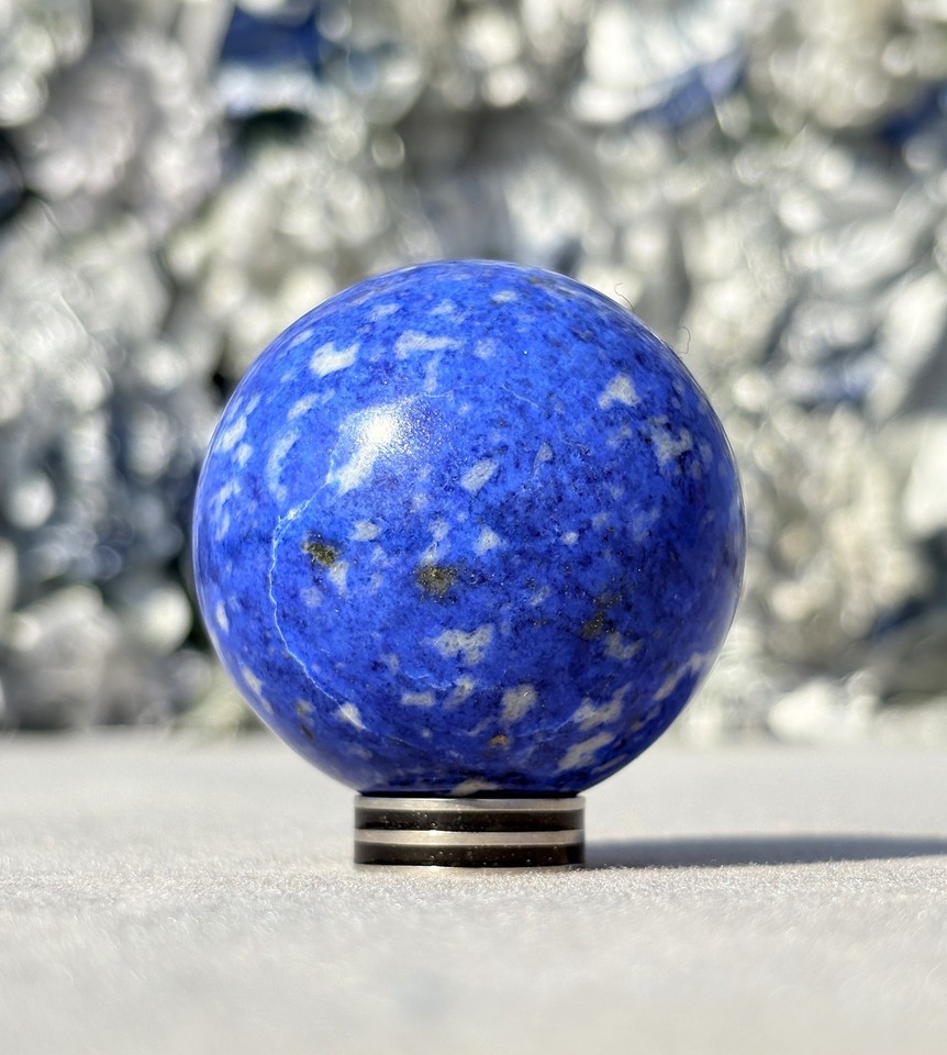 Sri Lanka Blue Lapis Lazuli Sphere | Healing Crystal Home Decor (50mm ...