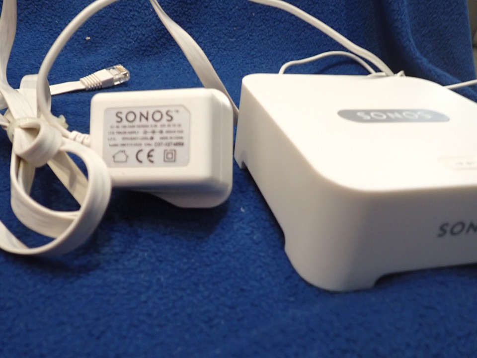 Sonos Bridge Wireless Hi-Fi System - White (BRIDGE) with Power Cable ...