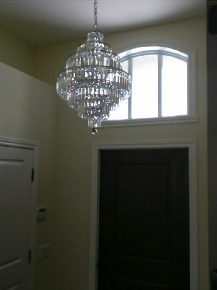 Crystal Chandelier Home Lights Polished Golden Chrome Brilliance Glass ...