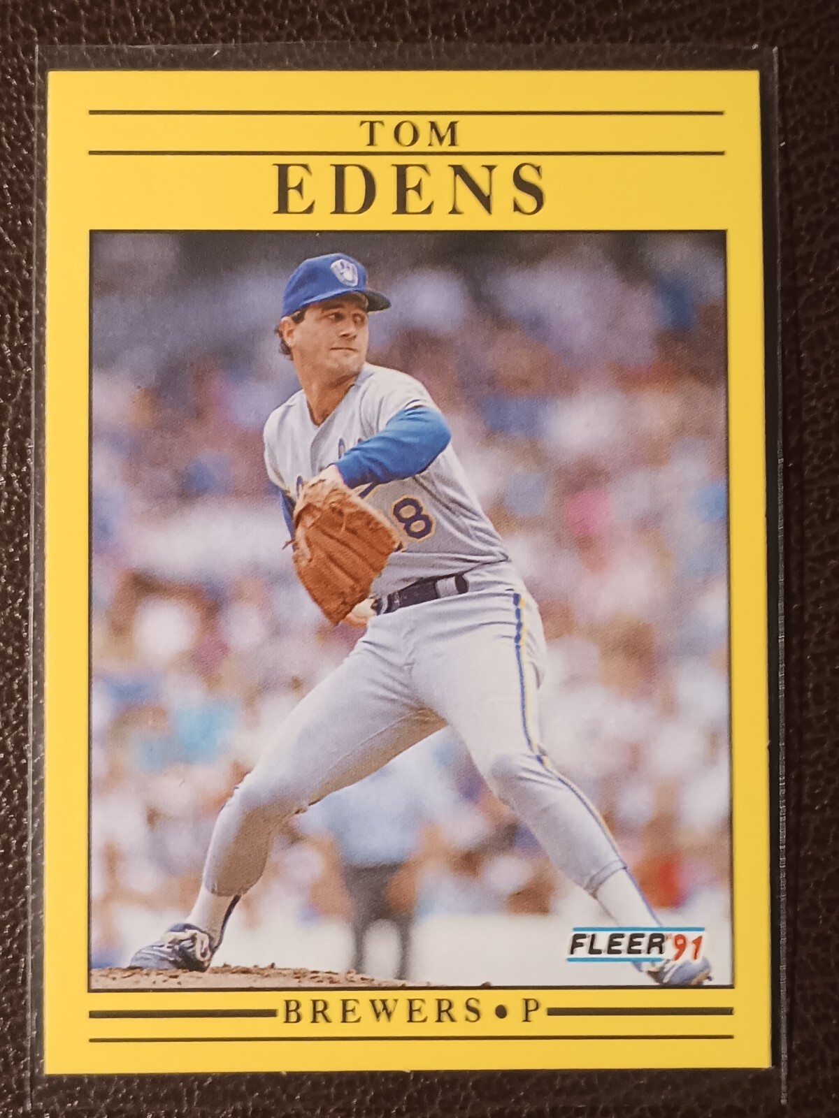 TOM EDENS BREWERS 1991 FLEER BASEBALL CARD #582 | eBay