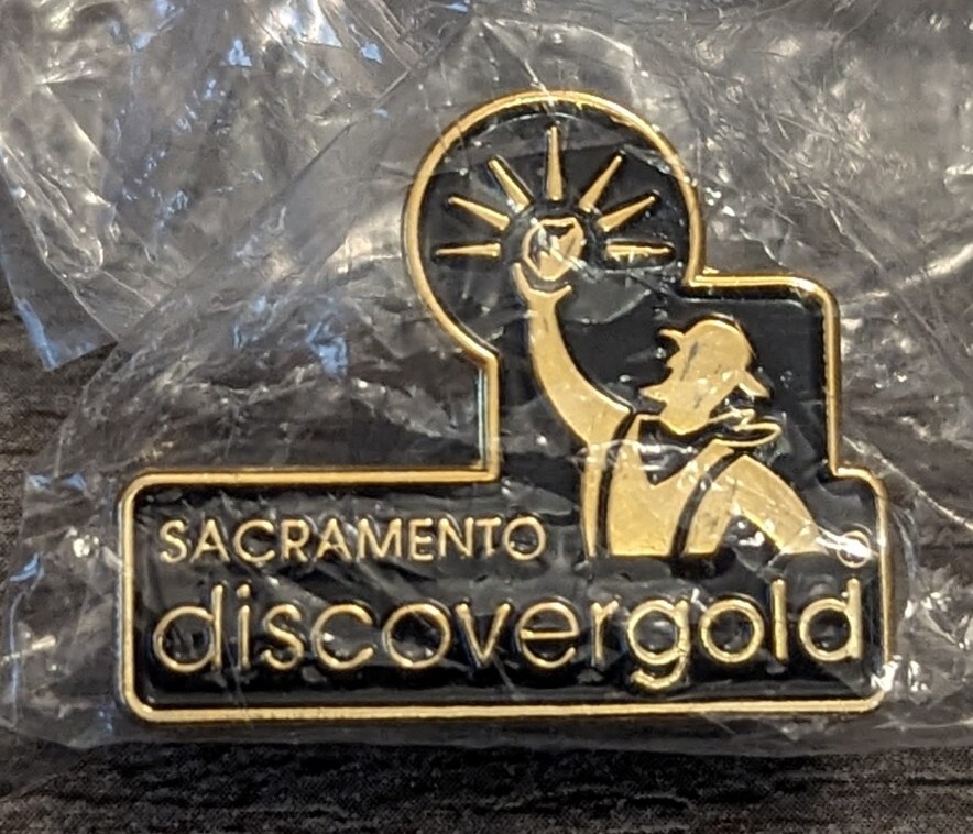 Sacramento Discover Gold Home Of The California Gold Rush New Lapel Pin ...