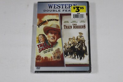 WESTERN DOUBLE FEATURE TALL IN THE SADDLE THE TRAIN ROBBERS (DVD, 1944 ...