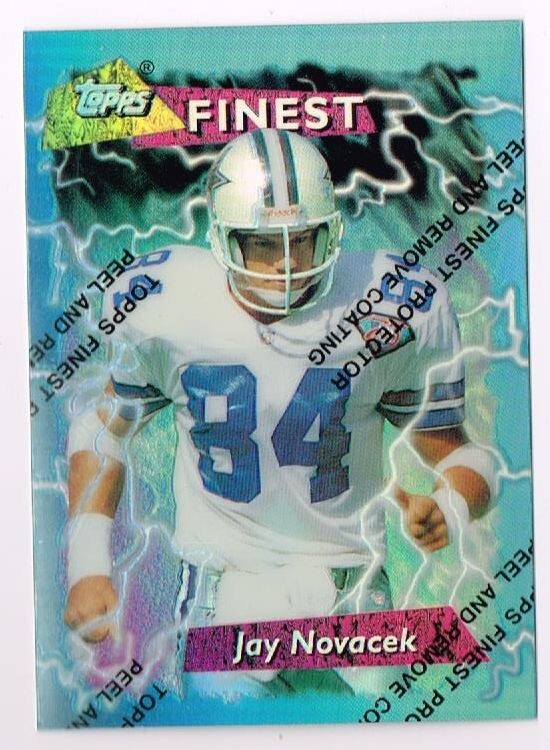 1995 Topps Finest Refractor Jay Novacek #4 3804* READ* | eBay