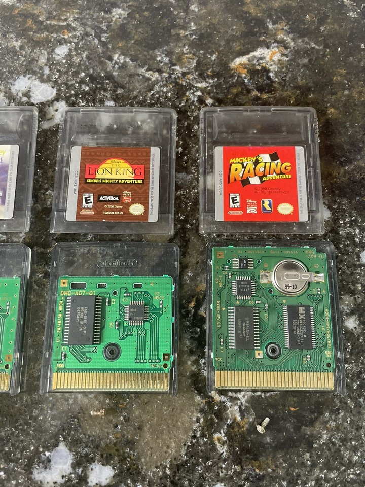 Lot Of 4 Nintendo Game Boy Color GBC Cartridge Only Games AUTHENTIC ...