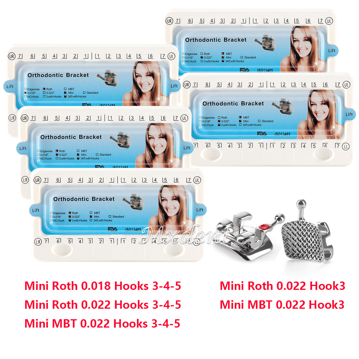 Orthodontics AZDENT Dental Orthodontic Brackets - Metal Braces With ...
