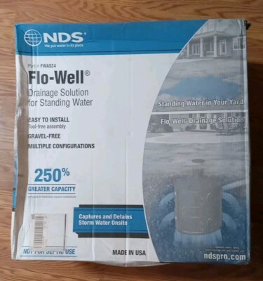 NDS FWAS24 50 Gallon Flo-well Stormwater Dry Well System Standing Water ...