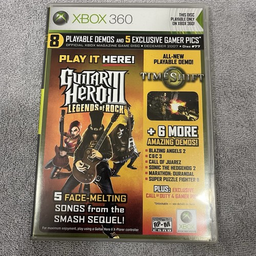 Official Xbox 360 Magazine Demo Disc #77 (Dec. 2007) | eBay