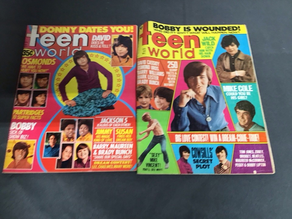 1970s Teen Magazines Donny Osmond David Cassidy Bobby Sherman-12 ...