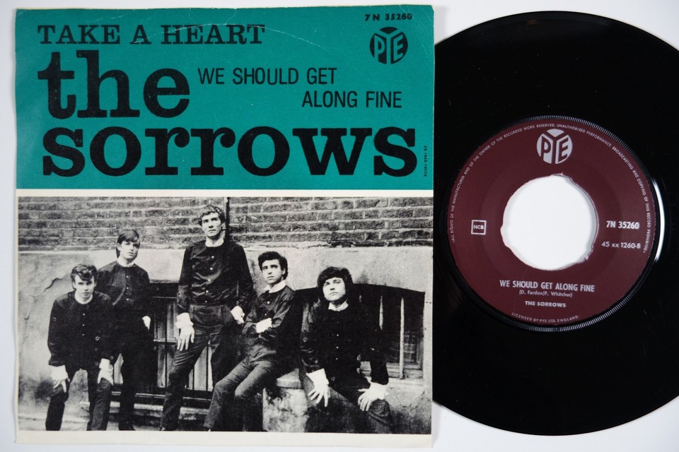 SORROWS Take A Heart RARE Sweden Norway 45 garage MOD DANCER freakbeat ...