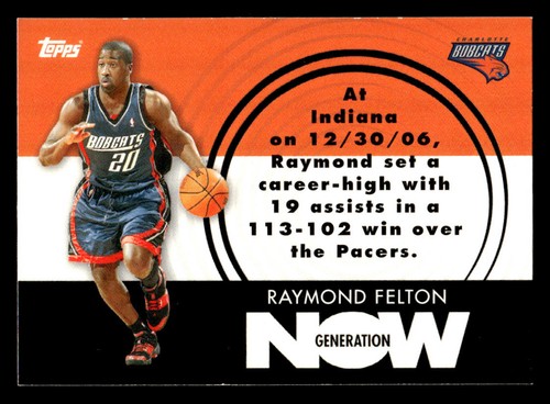 2007-08 Topps - Generation Now Raymond Felton #GN14 for sale online | eBay
