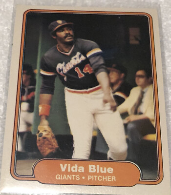 vida blue (san francisco giants -pitcher) 1982 fleer CARD #384 | eBay