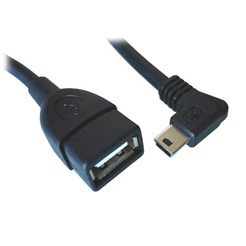 J24 Mini USB Plug To USB A Socket OTG Cable Adapter 50Cm For USB Stick ...