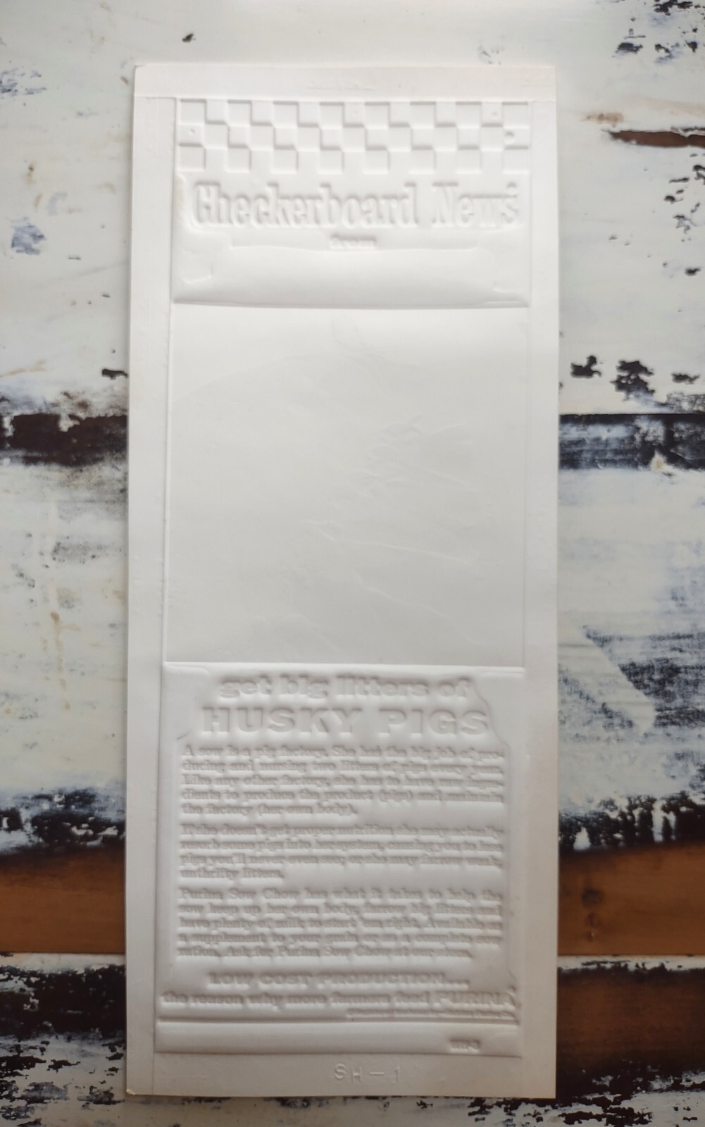 Vtg Lot of 4 Ralston Purina Wood Fiber Newspaper Mat Print Embossed ...