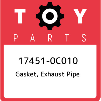 17451-0C010 Toyota Gasket, exhaust pipe 174510C010, New Genuine OEM ...