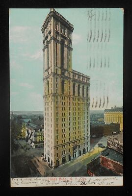1907 Times Bldg. Wilson High Ball Times Square NYC NY Postcard New York ...