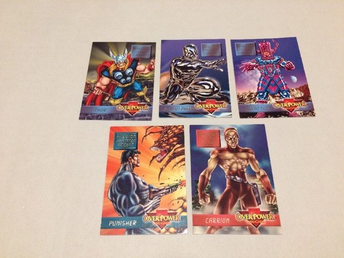 (5) Marvel OVERPOWER Cards MISSION GAUNTLET INCIDENT CARNAGE | eBay