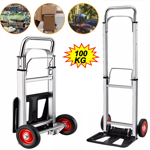 Heavy Duty 100KG Folding Sack Truck by Sack Trolley Lightweight Strong ...