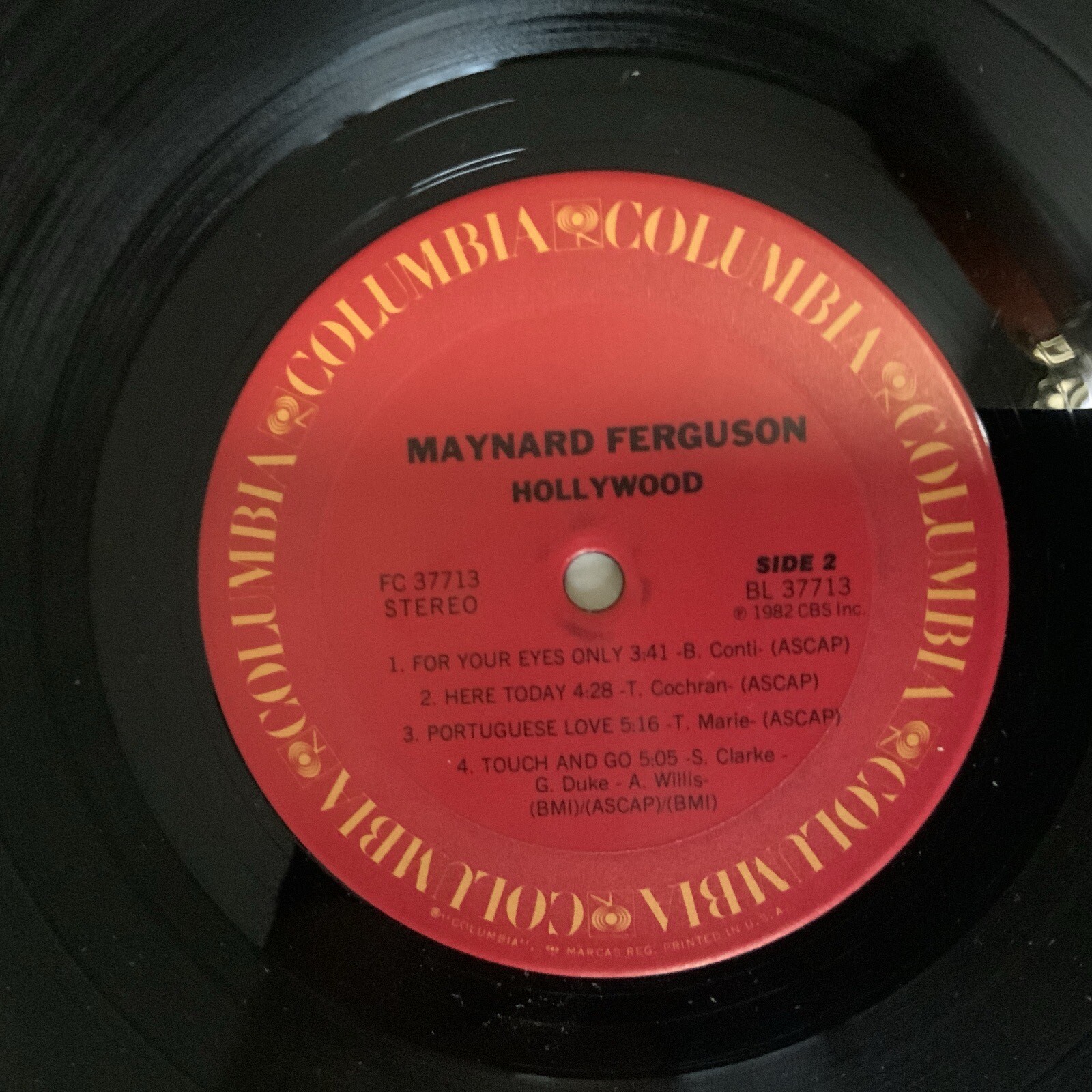 Maynard Ferguson – Hollywood Vinyl LP 1982 Columbia FC37713 TESTED VG ...