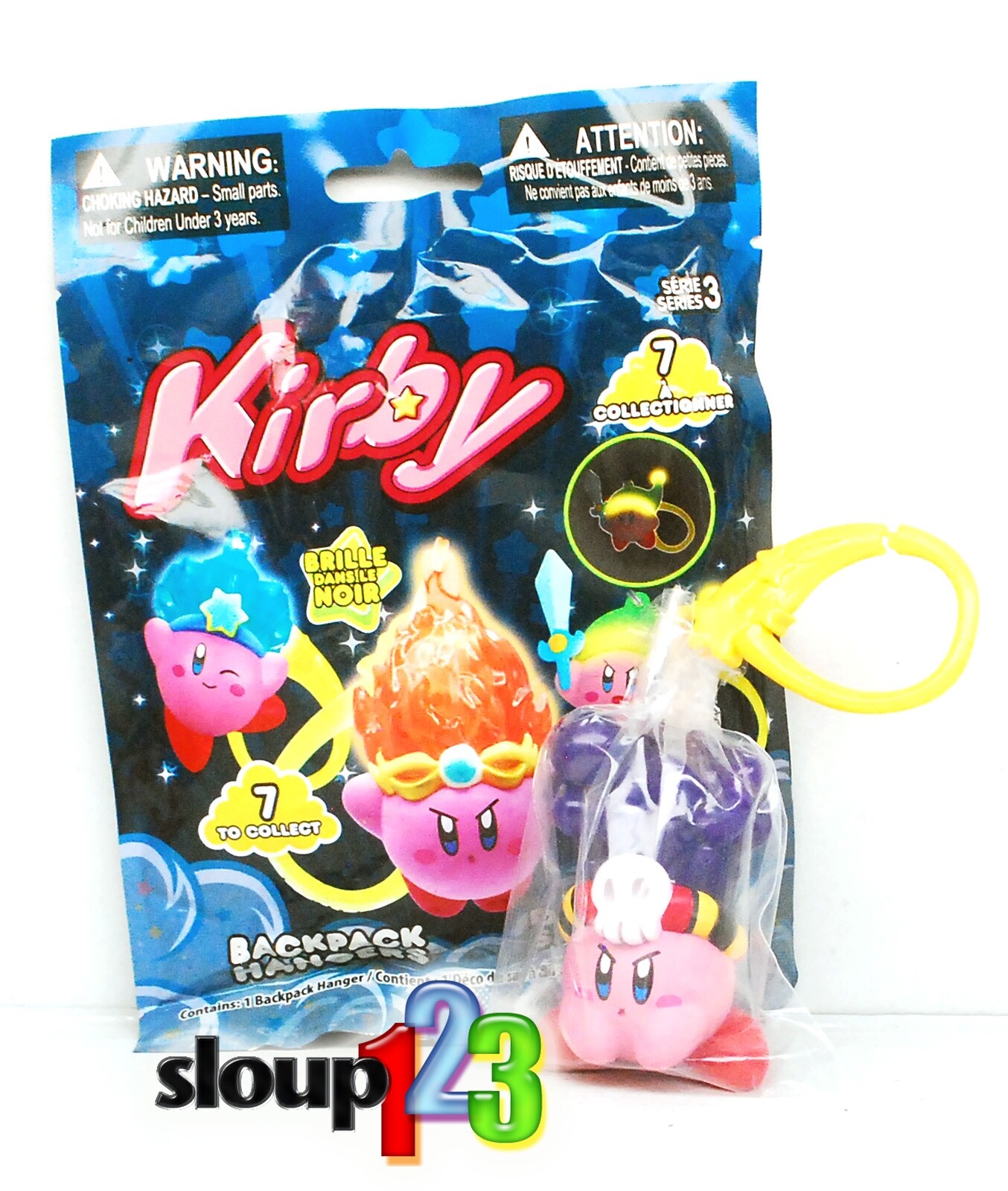 *KIRBY - BACKPACK HANGER - POISON KIRBY - GLOW IN THE DARK- 1/24 - RARE ...