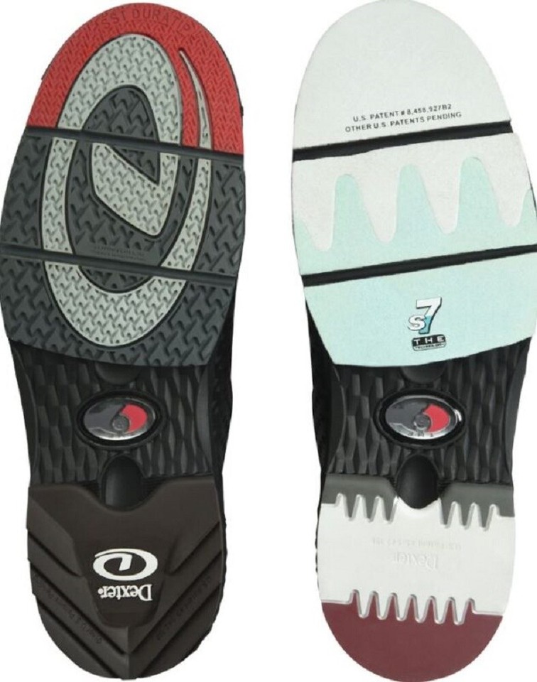 Mens Dexter The C9 Stryker Boa Bowling Shoes Black/Red Soles/Heels ...