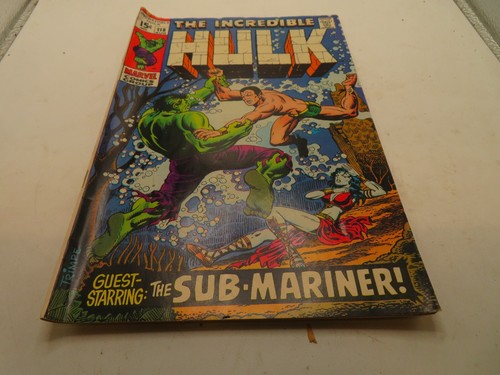 Incredible Hulk #118 - " The Sub-Mariner " One Owner Aug 1969 | eBay