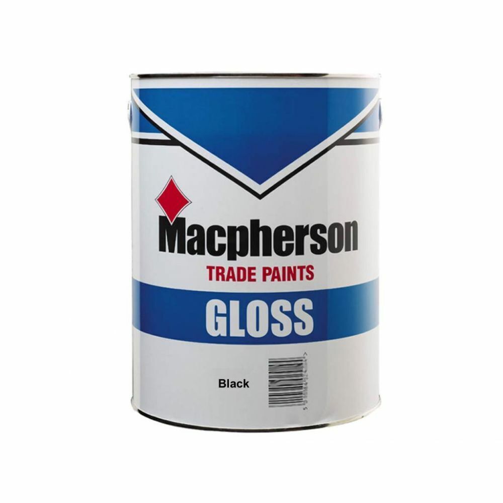 Macpherson Gloss Paint Brilliant White or Black 1L or 2.5L Interior ...