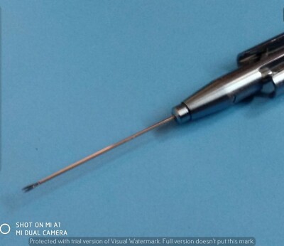 SS Ophthalmology Intraocular Scissors For Vitrectomy 35mm Long Shaft ...