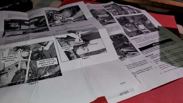 Harley Dyna Twin Cam Service Lift Adapter Kit 98965 99 for sale online ...