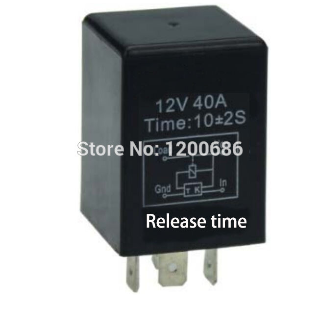 Auto Time Delay Relay 12V Automotive 10 Second Times Delay Relay 30A ...