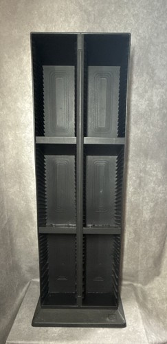 Vintage Alpha Fellowes 120 CD Twin Tower Storage Rack Black | eBay