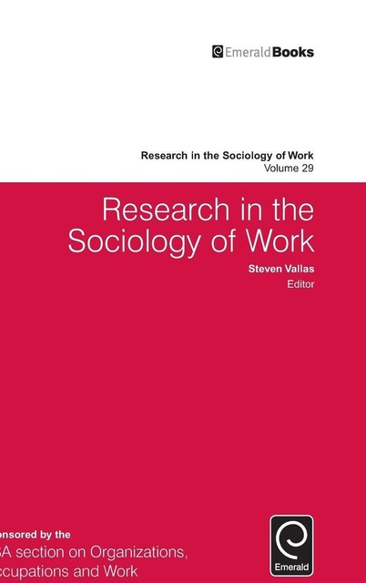 Research in The Sociology of Work von Steven Vallas (2016, Gebundene ...