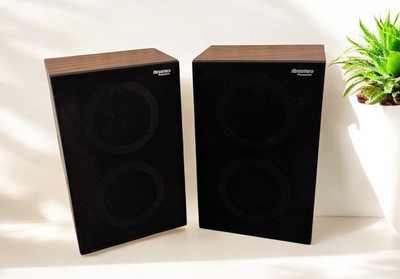VTG Panasonic Thrusters Bookshelf Stereo Speakers Woodgrain Cabinets 18 ...