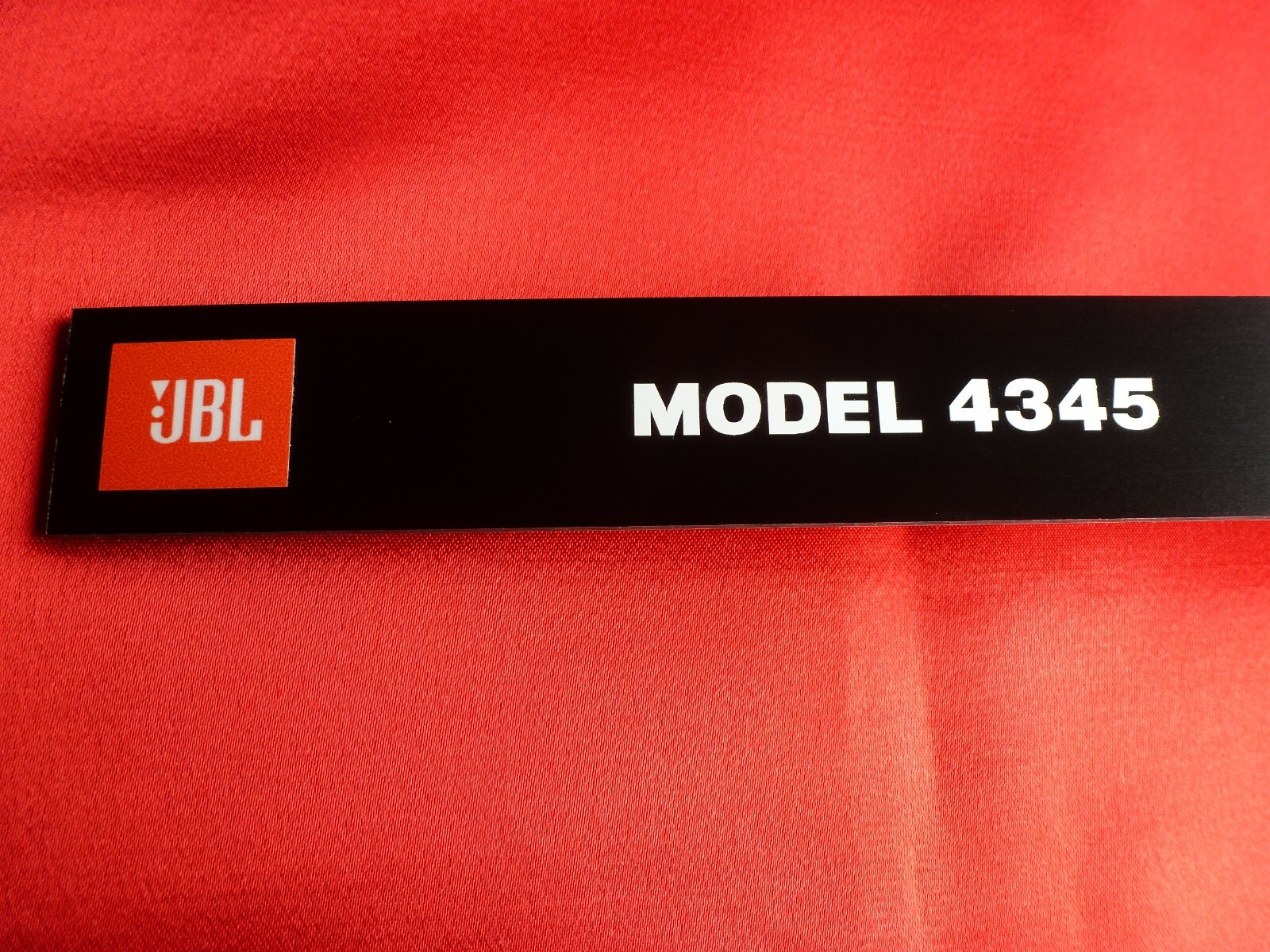 Pair JBL 4345 Front panel Labels ( grill logo 2Pcs ) 4345 with 3 pin ...