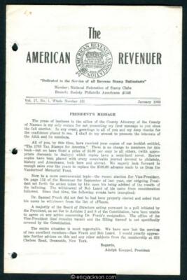 The American Revenuer. Volume 17. 1963. Whole Nos. 151-160. | eBay