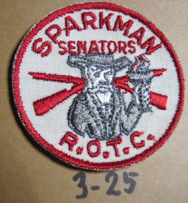 Army Patch SPARKMAN HIGH SCHOOL SENATORS JROTC ROTC program Harvest ...