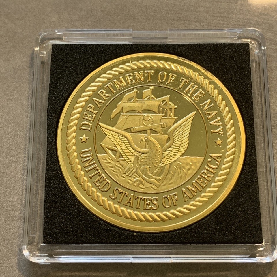 UNITED STATES NAVY Challenge Coin "CPO MESS" Chief Petty Officer with ...