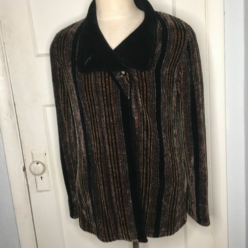 LOOMINUS Women’s Small Handwoven Art to Wear Jacket Chenille Rayon ...