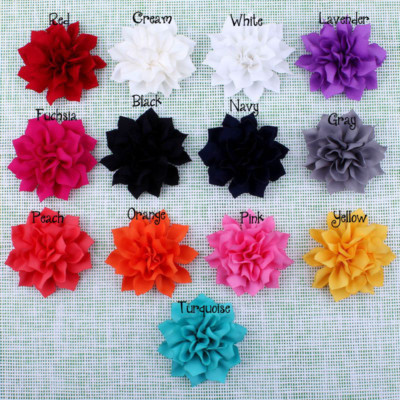 120pcs 3.6" Artificial Double-Layer Lotus Winter Fabric Flowers For ...