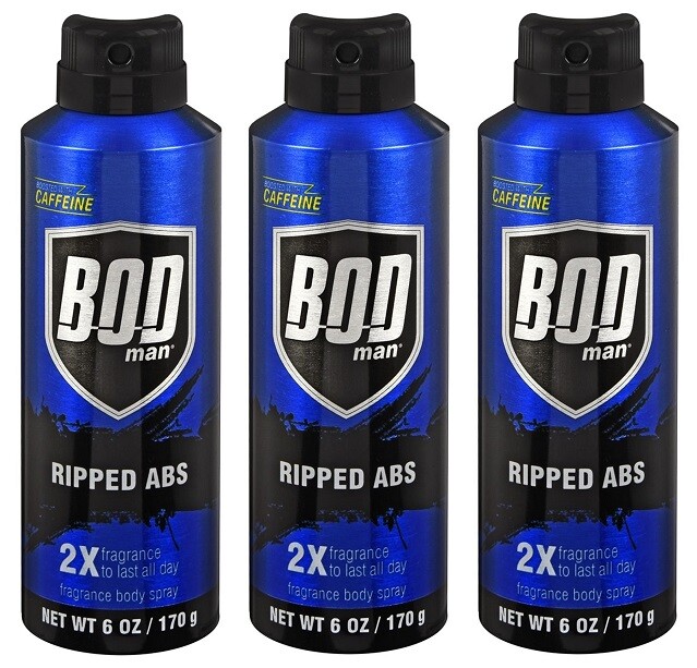 Bod Man Really Ripped ABS by Parfums De Coeur Fragrance Body Spray 4 Oz ...