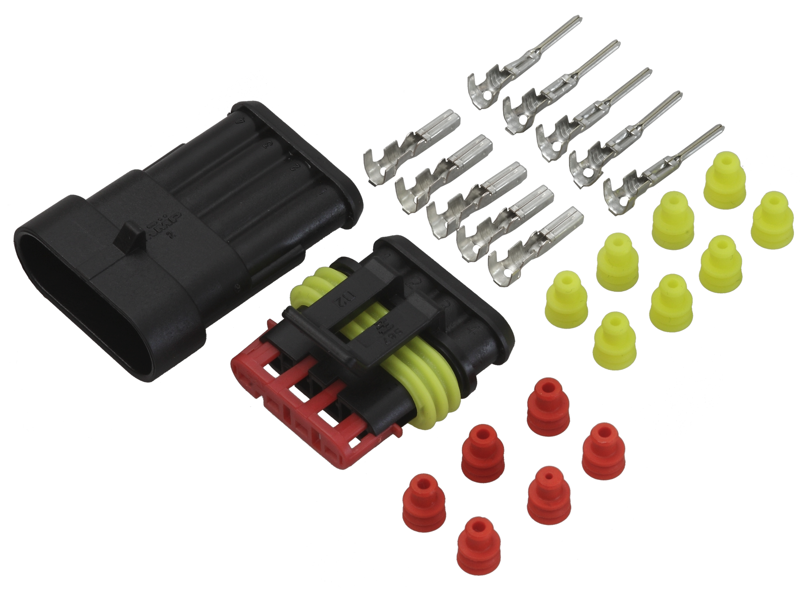 Superseal Steckverbinder-Set 4-polig, 4 x 1,5 mm², DIN 40050-9, 26 ...