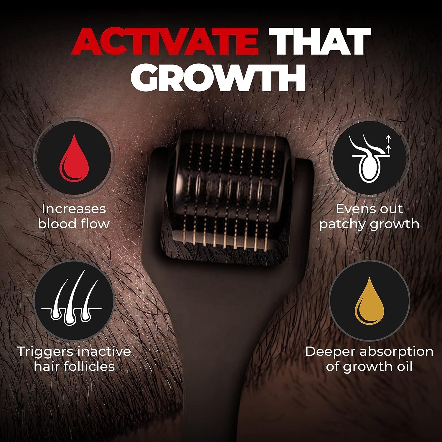 Beardo Beard Booster Combo - Beard and Hair Growth Oil - 50 ml with ...
